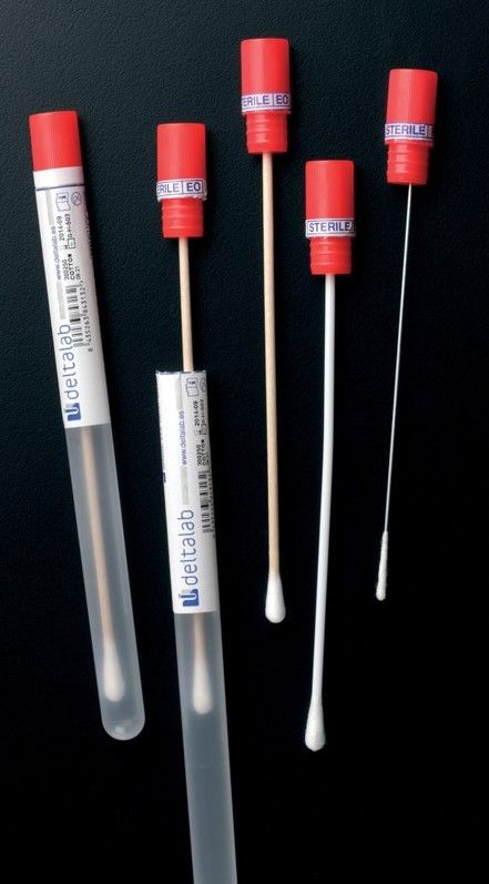 Sterile sampling swab in labeled storage tube - Laboreszköz katalógus